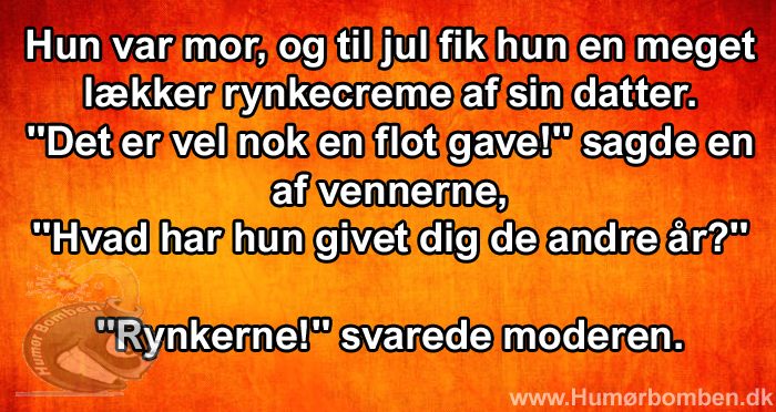Lækker rynkecreme - Humørbomben.dk